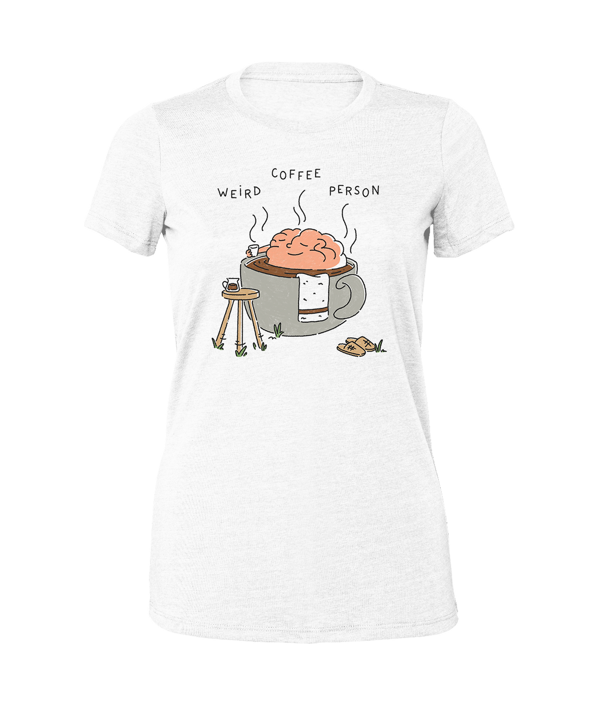 Weird Coffee Person - Brain T-shirts
